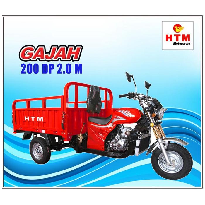 Jual motor roda tiga HTM gajah 200cc Bak 2meter - Kota Makassar - HTM ...