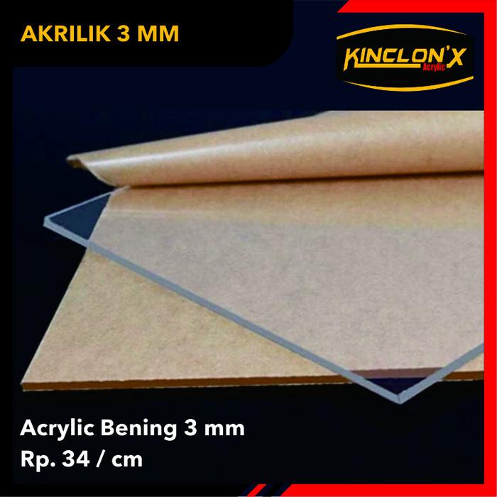 Jual 3mm Acrylic/akrilic bening/warna /Pertamina Custom ukuran bebas ...