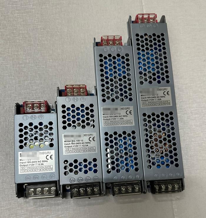 Jual Trafo Adaptor Led Strip Power Supply Slim DC 12V Greey 100W,300W ...