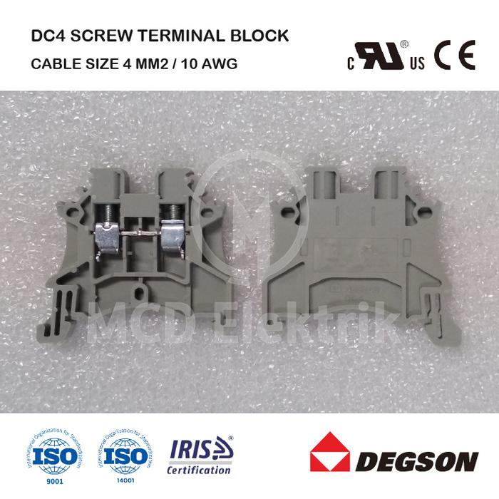 Jual DC4 Degson setara TUK5N UK5N TUK 5N UK 5N Terminal Block 4mm ...