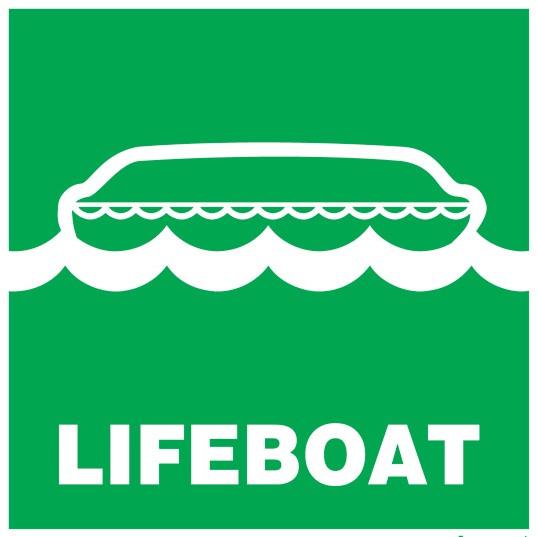 Jual sticker LIFEBOAT perkapalan IMO SAFETY SIGN K3 OUTDOOR Tahan air ...