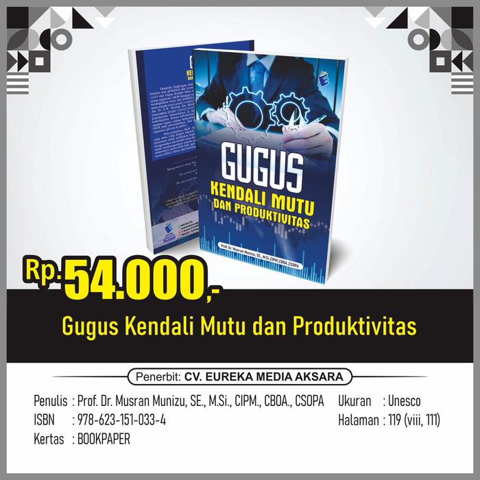Jual Gugus Kendali Mutu dan Produktivitas - Kab. Banyumas - Penerbit Eureka | Tokopedia