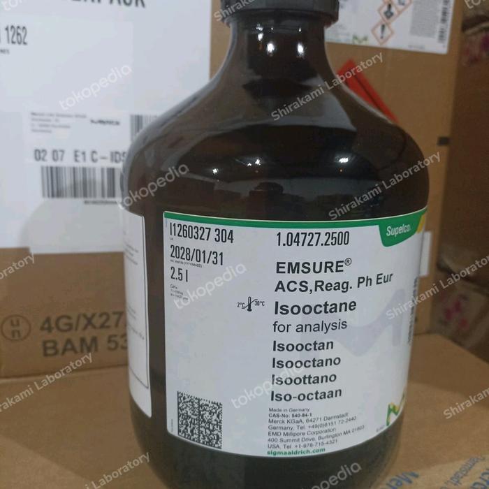 Jual Isooctane GR 2.5 liter MERCK kode : 1.04727.2500 - Kab. Bekasi ...