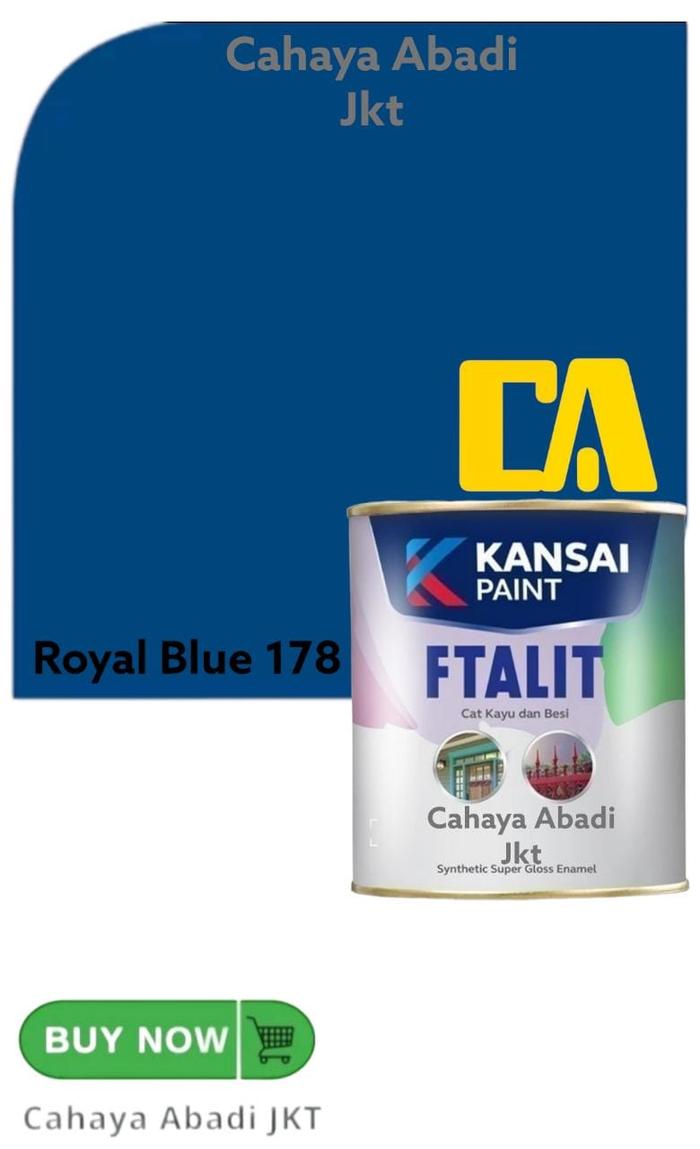 Jual CAT MINYAK KAYU BESI FTALIT 178 ROYAL BLUE 1KG - Jakarta Pusat ...
