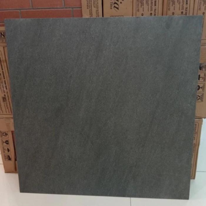 Jual granit 60x60 teras Hitam Matt black polos carport keramik lantai ...