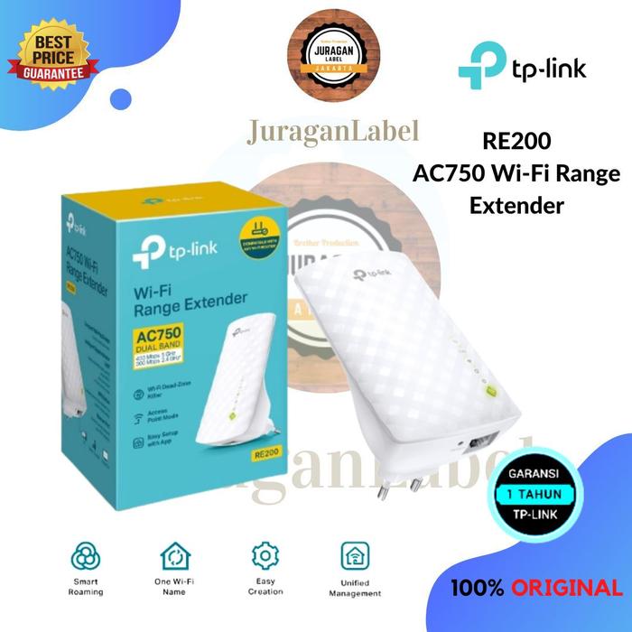 Jual TP-LINK RE200 | AC750 Wi-Fi Range Extender TPLINK 300Mbps ...