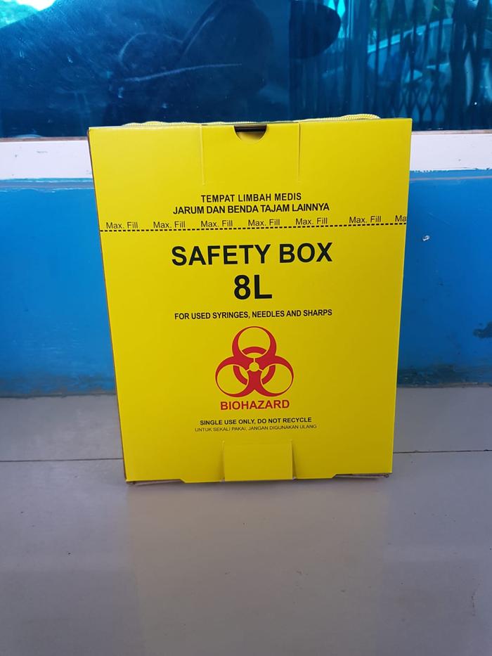 Jual SAFETY BOX 8 L BIOHAZARD - LIMBAH MEDIS - box saja - Kab ...