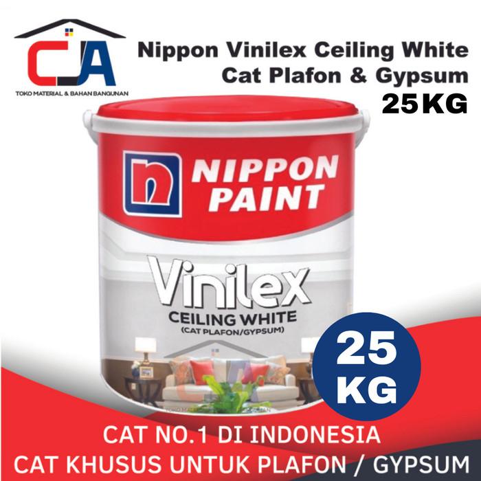 Jual Nippon Vinilex Ceiling White 001 Cat Plafon Gypsum PAIL 25 Kg ...