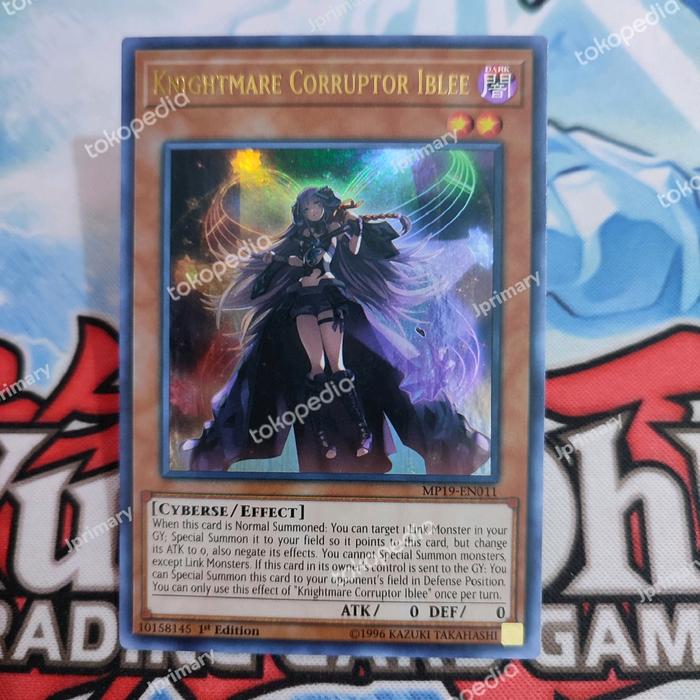 Jual yugioh knightmare corruptor iblee MP19 ultra rare original ...