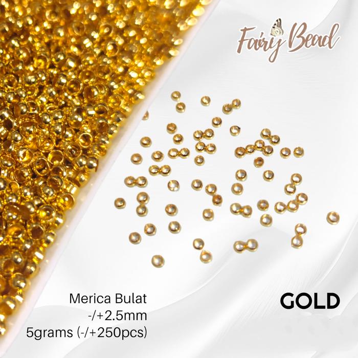 Jual Stopper Crimp Beads Stoper Bulat Merica dan Bambu Tabung DIY Craft ...