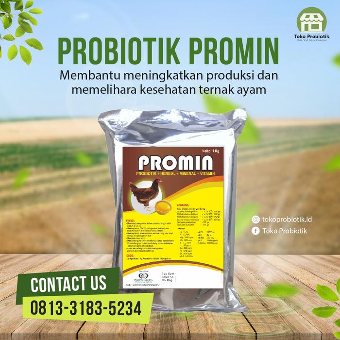 Jual PROMIN - Probiotik Ayam Plus Herbal, Vitamin, Mineral dan Asam ...