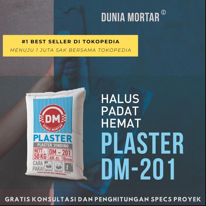 Jual DUNIA MORTAR Semen Plaster Instant Dinding Plesteran Instan Plester 50 - Jakarta Timur ...