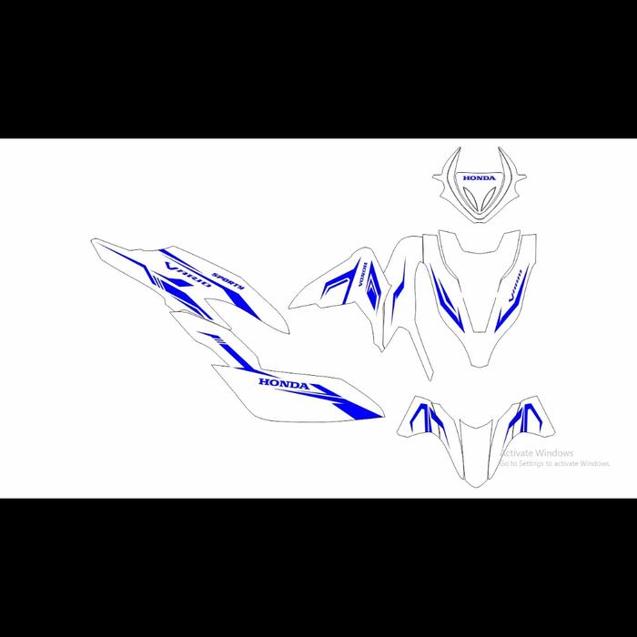 Jual Decal Vario putih biru minimalis - Kota Salatiga - Awsm decal work ...