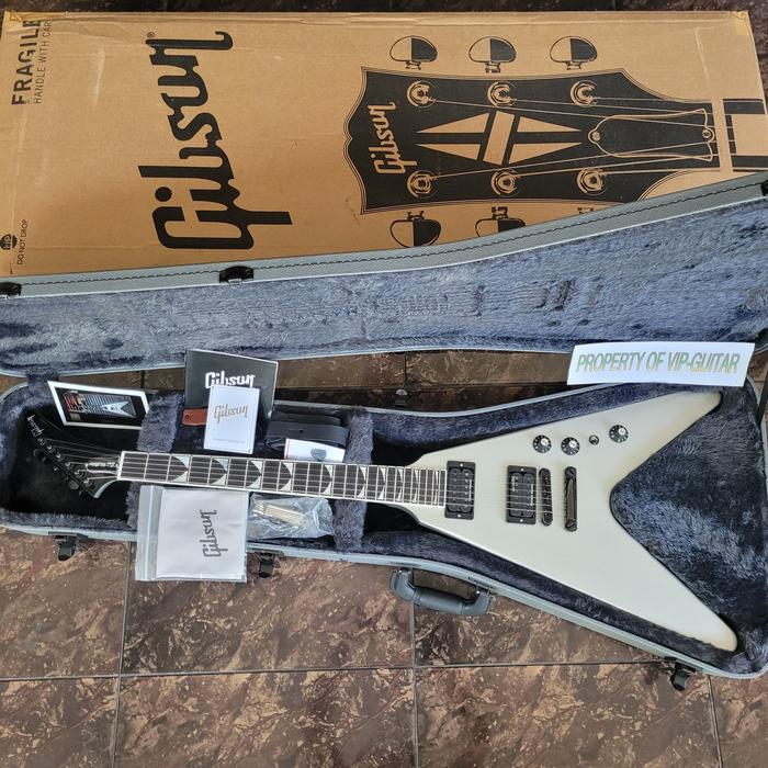 Jual gibson usa flying v dave mustaine megadeth exp silver - Kota ...
