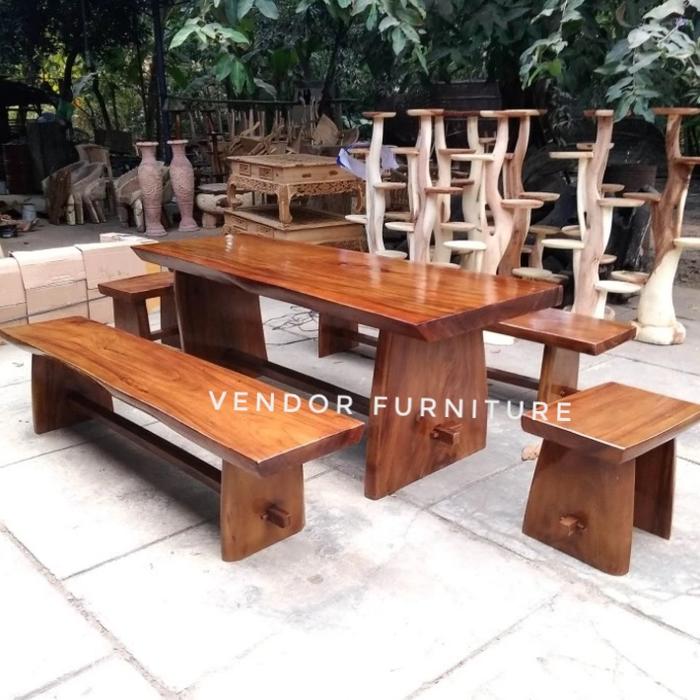 Jual Set Dining Table Solid Wood Set Meja Makan - Kab. Jepara - vendor ...