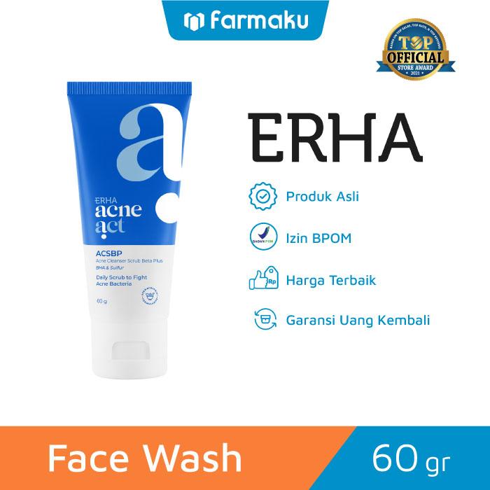 Promo Erha Acneact ACSBP BHA & Sulfur Acne Facial Wash/Sabun Jerawat 60 ...