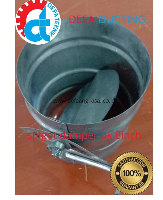 Jual SPIGOT DAMPER uk 4 inch (100 mm)/ Instalasi Ducting Spigot ...
