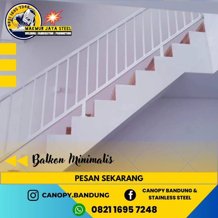 Jual Railing Tangga Minimalis Besi Hollow Galvanis berkualitas Tinggi ...