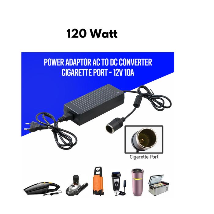 Jual Adaptor 12V 10A Lighter Converter Ac To Dc Multifungsi - 10 AMPERE ...