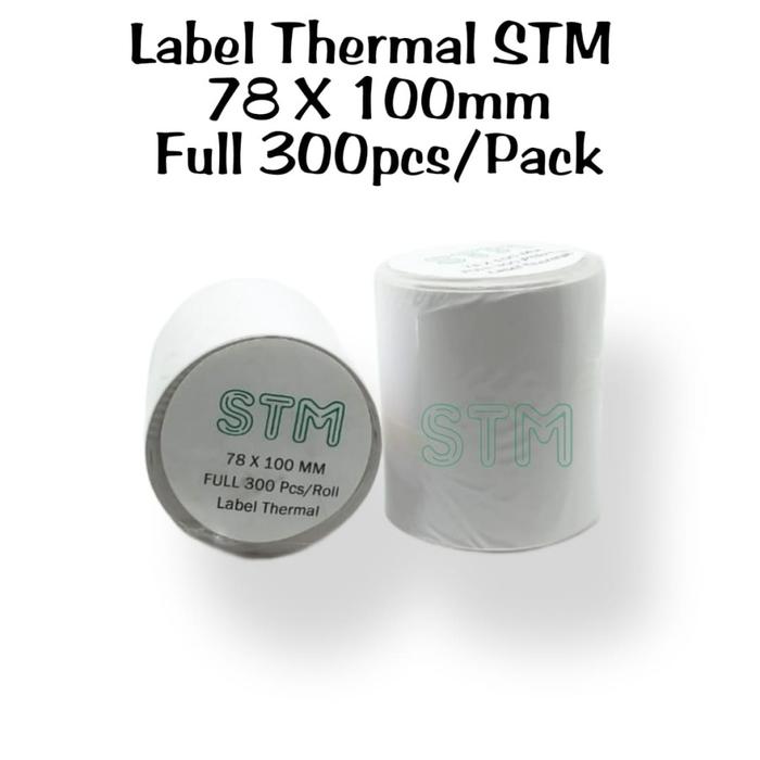 Promo Label Thermal STM 78X100mm 300PCS Kertas Sticker Printer RESI TERMAL - Jakarta Utara ...
