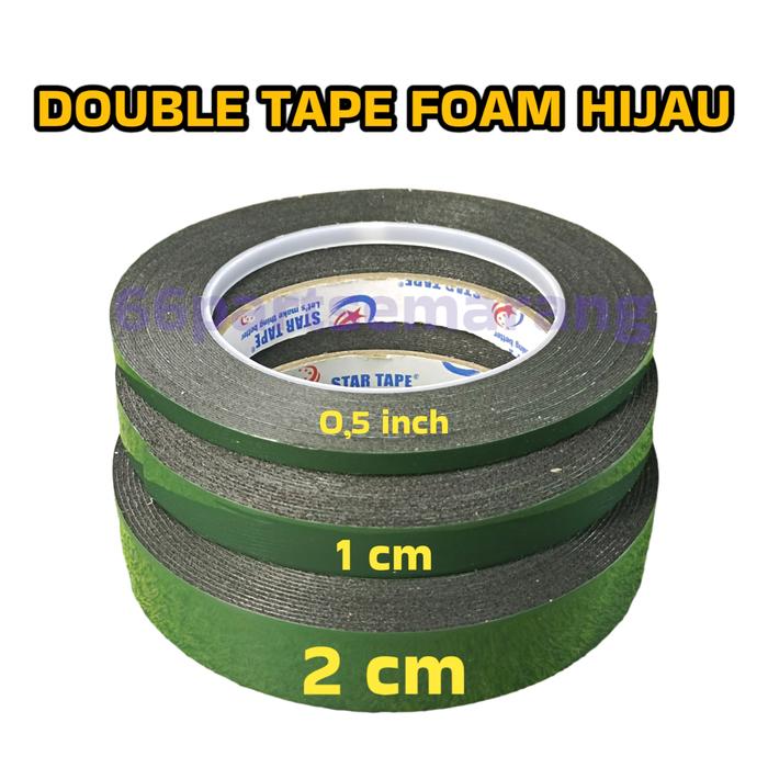 Jual Double Tape Foam Lakban Busa Solasi Perekat Hijau Original - 2cm - Kota Semarang - Dewi ...