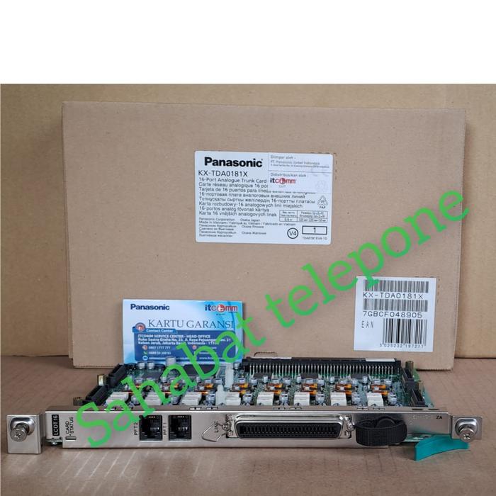 Jual Panasonic Card KX-TDA0181X (16-Port Analogue Trunk Card ...