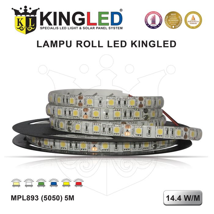 Promo KINGLED Lampu LED Strip 5050 12V 5meter INDOOR OUTDOOR LED Roll ...