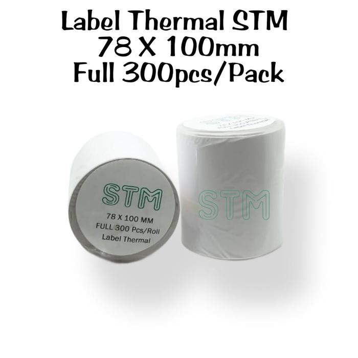 Promo Label Thermal STM 78X100 300PCS Kertas Sticker Printer RESI ...
