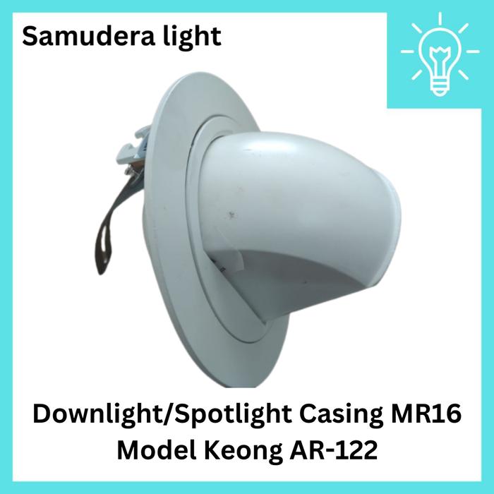 Jual Downlight/Spotlight Casing MR16 Model Keong AR-122 - Kota Medan ...