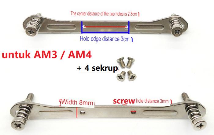Jual Mounting Universal untuk HSF Tower CPU Intel LGA 1200 1700 AMD AM4 ...