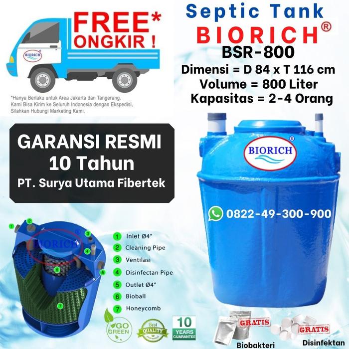 Jual Septic Tank Bio BSR 800 - Septik BioFil, BioTank 800 Liter ...
