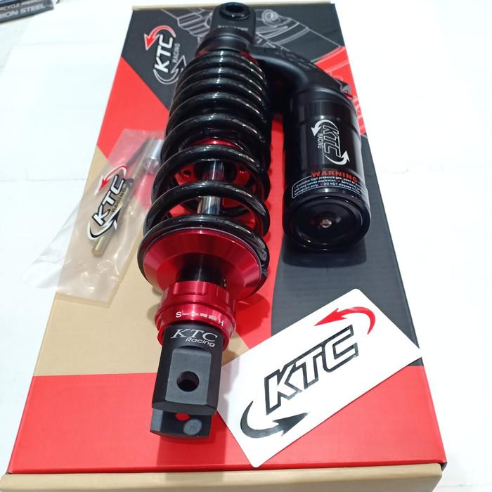 Jual shock ktc racing evo series black red 330mm beat deluxe street fi ...