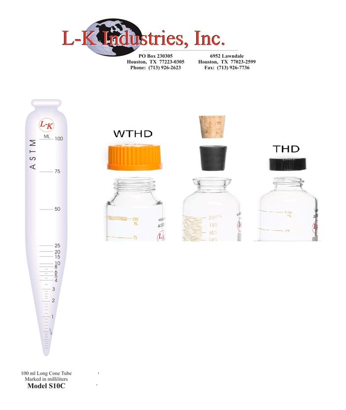 Jual L-K Industries Long Cone Centrifuge Tubes, "C" Style (8 ...