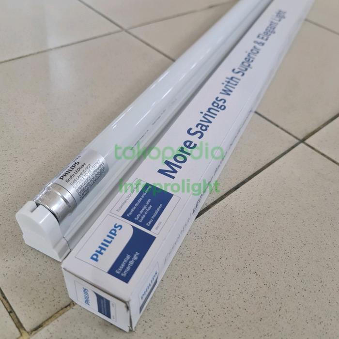 Jual Kap + T8 16w LED Ecofit SET Warna Putih Terang - Jakarta Pusat - INFOISA | Tokopedia