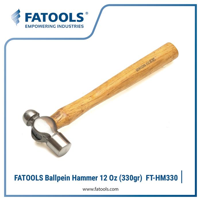 Jual FATOOLS HM330 Ballpein Hammer 12 Oz 330 Gr Palu Besi Gagang Kayu ...