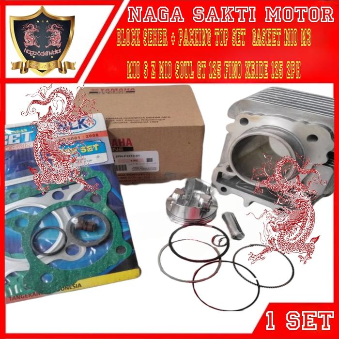 Jual Block Blok Seher+Packing Top Set Mio M3 S Z Soul Gt 125 Fino 125 2PH - Jakarta Barat - Naga ...