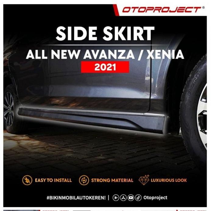 Jual Side Skirt Body Kit Samping Black Matte All New Avanza 2022 ...