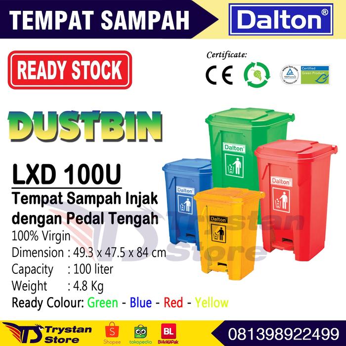 Jual Tempat sampah injak 100 liter Dalton - dustbin LXD100U - Jakarta Timur - Trystan Store ...