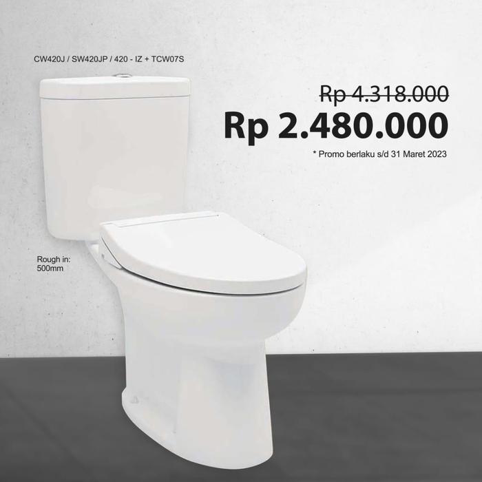 Jual KLOSET TOTO CW 420 J + TCW07S / CLOSET TOTO - Jakarta Pusat - Sarana Jaya Utama | Tokopedia