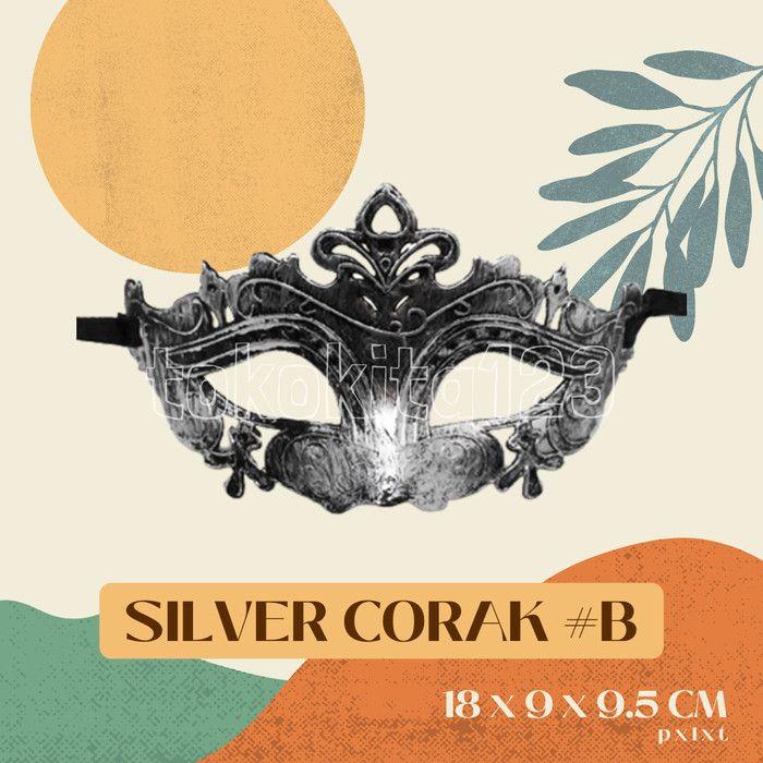 Jual Venetian Mask - Masquerade Mask - Party Mask - Topeng (SILVER ...