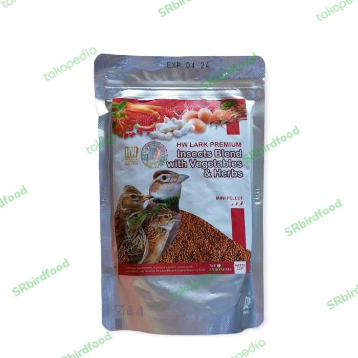 Jual HW LARK PREMIUM Insects Blend with Vegetables & Herbs mini pellet ...