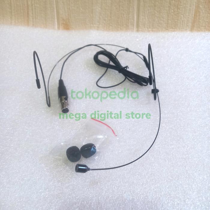 Jual HEADSET MIC LIDI WARNA HITAM 3 PIN UNTUK TOA DAN SENNHEISER DLL ...