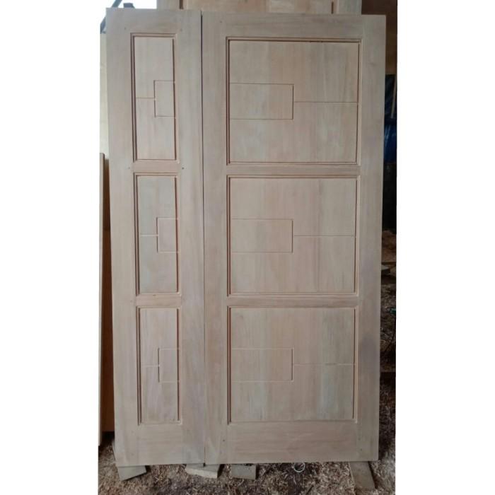 Jual satu set pintu double kayu kamper plus kusen - Kab. Bogor - PD ...