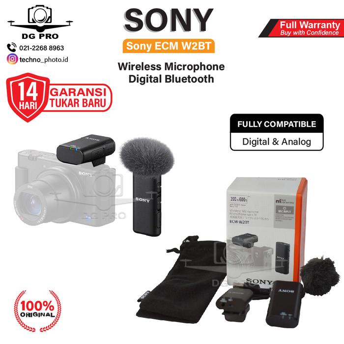 Promo Sony ECM W2BT Wireless Microphone Digital Bluetooth ECMW2BT ...