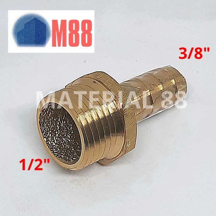 Jual SDL 1/2 × 3/8 Nepple Selang Kuningan Sok Drat Luar Nipple Kran 0.5 x - Kab. Bandung ...