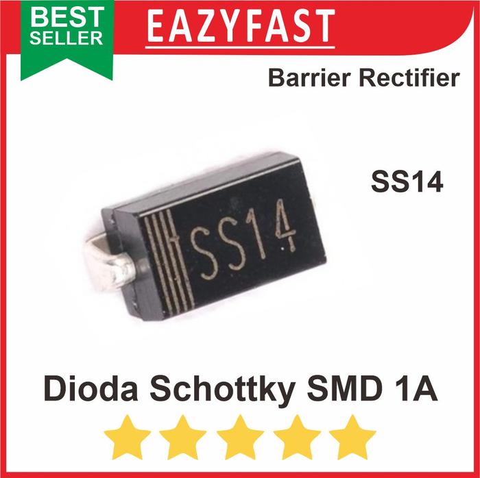 Jual Dioda Schottky SMD 1A SS14 1N5819 SS 14 1 A Barrier Rectifier Diode D - Kab. Bandung ...