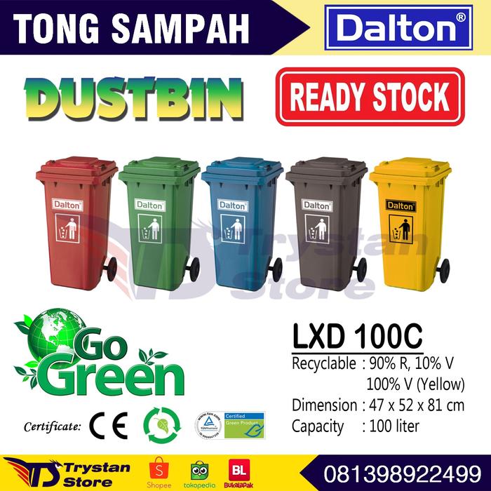 Jual Tempat sampah 100 liter dalton ( BAHAN TEBAL 100% ) - Dustbin LXD ...