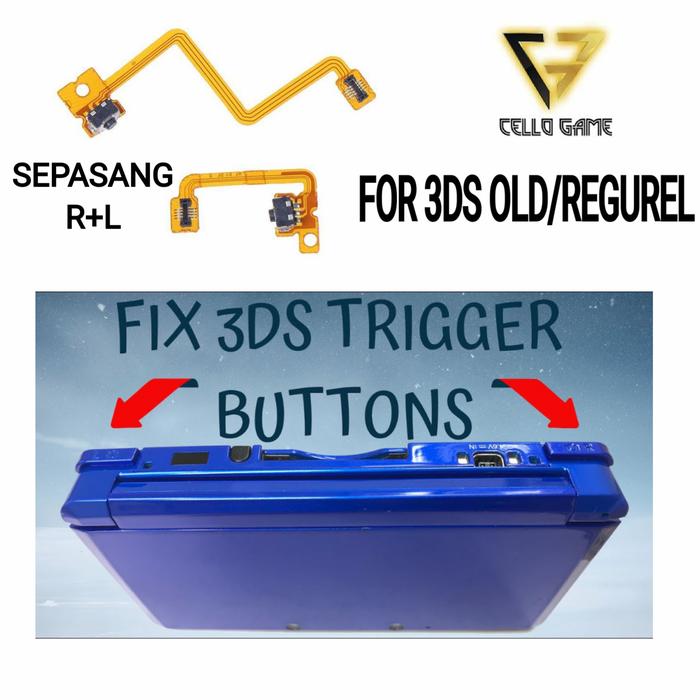 Jual TOMBOL L R Shoulder Button Flex Repair Parts for 3DS Left RIGHT ...
