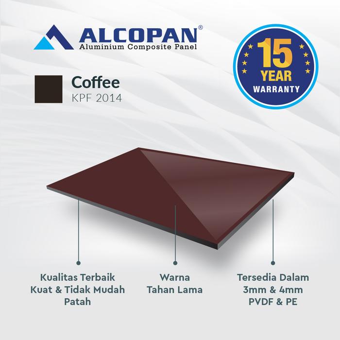 Promo ACP exterior pvdf outdoor 4mm Alcopan doff for aluminium fasad ...