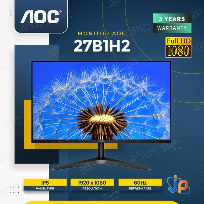 Promo Monitor AOC LED IPS 27B1H2 - Full HD 27" Inch Cicil 0% 3x ...